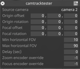 Camera Tracker Tester Driver | Disguise