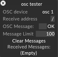OSC tester | Disguise
