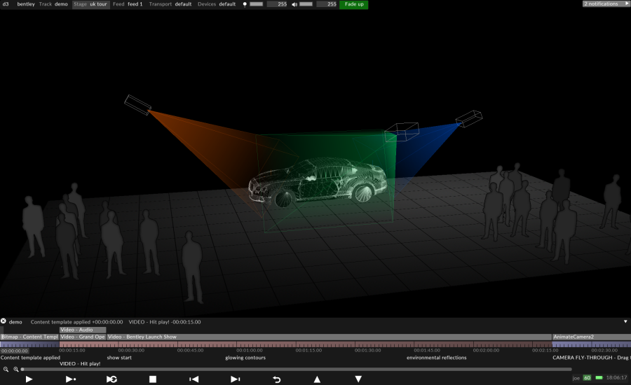 Projector simulation overview | Disguise