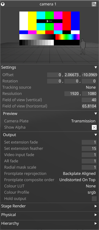 Camera Properties | Disguise